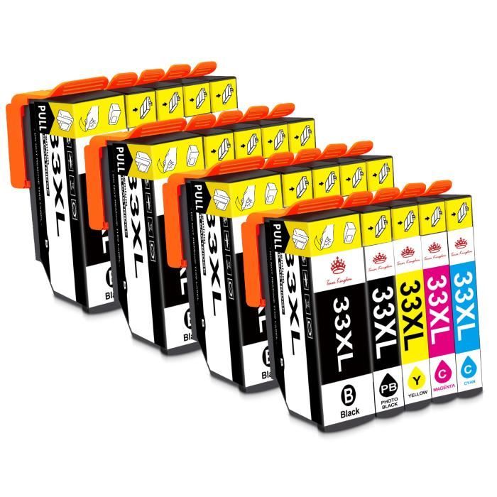 TONER KINGDOM 20 Pack Cartouche Epson XP-7100 XP-540 XP-530 XP-640 XP ...