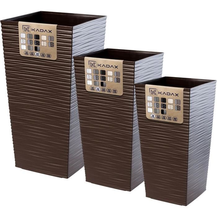 Jardinière haute, grande jardinière décorative en plastique pour ...