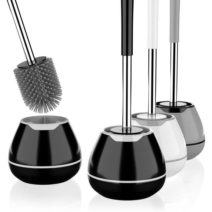 ® Original \ Brosse Wc Innovante En Silicone \ Brosse Wc Avec Support \ Set De Brosses Wc De ...