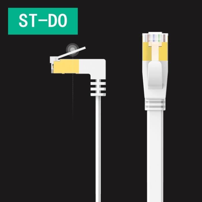ST-DO-1.5M -Câble Ethernet UTP Cat6 Ultra fin,Angle haut-bas gauche ...