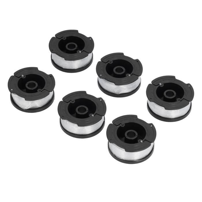Zerone Bobine de fil de coupe Bobine de remplacement 6pcs 30ft / 9.1m 0.65in AF‑100 pour coupe ...