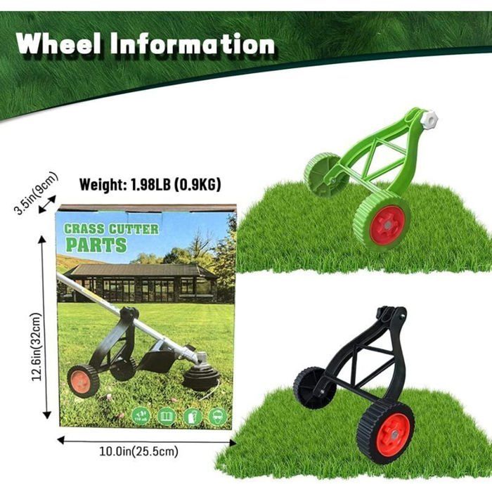 Roues de Support pour Coupe-Bordures, débroussailleuse à conducteur ...