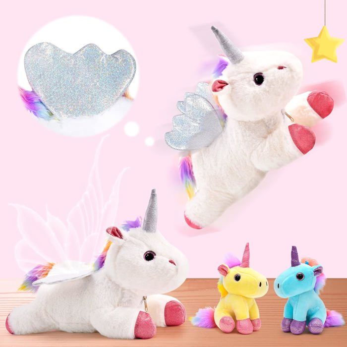 Tacobear Peluche Licorne Douce Peluche Oreiller Maman avec 4 Bébés ...