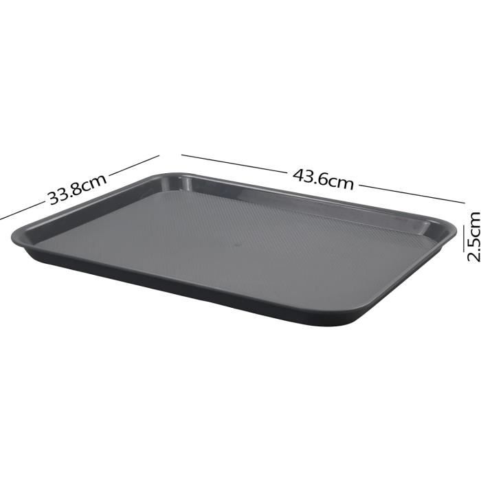 Ensemble De 6 Plateaux De Service En Plastique Plateau De Restauration ...