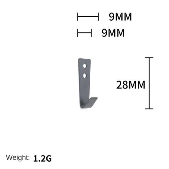 Crochets en fer noir durables,vêtements vintage,haute qualité,simples ...