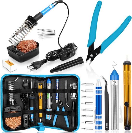 Kit fer à souder HANDSKIT, Kit de soudure 11 en 1, 37 - Cdiscount Bricolage