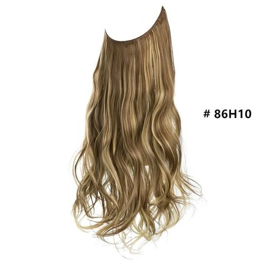 Accessoires coiffure,Extensions capillaires synthétiques sans Clip Halo ...