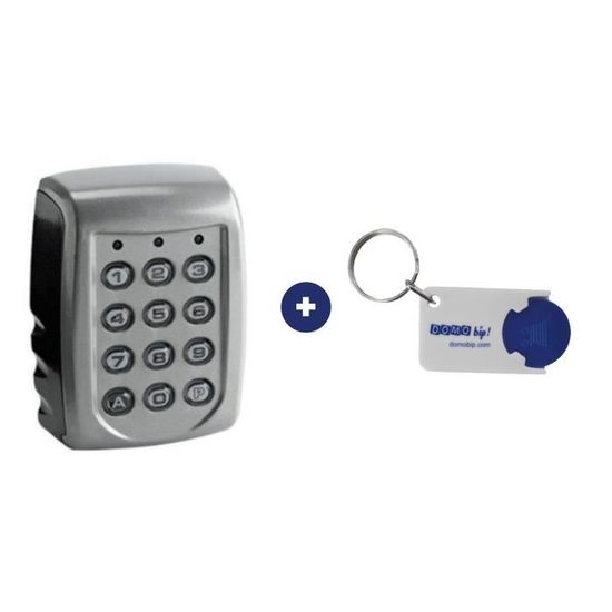 ERREKA - Clavier à code en aluminium autonome QKEYTAL2S + 1 Porte-clés ...