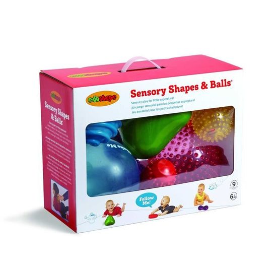 Balles de formes et sensorielle Halilit 705199 - Lot de 6 balles ...