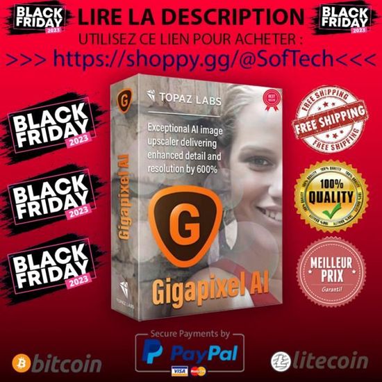 Topaz Gigapixel AI 6 LOGICIEL À VIE LIRE LA DESCRIPTION AVANT DE COMMANDER (20s) à Télécharger à ...