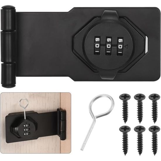 Mot Passe Moraillon Serrures, Armoire Porte Combinaison Serrure, 90 Degré Grange Porte Serrure ...