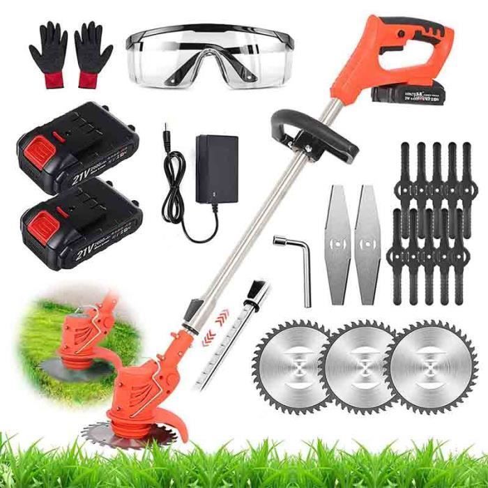 Coupe Bordure sans Fil avec Batterie 21V Dbroussailleuse Batterie lectrique sans Fil pour la ...