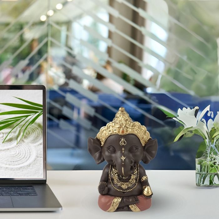 Statuette Bouddha Ganesh 3- Atmosphère Zen - Magnifique Figurine Porte ...