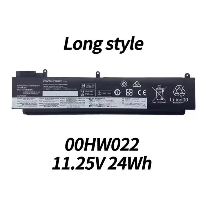 00HW022 11,25 V 24 Wh-Batterie pour Lenovo ThinkPad, T460S, T470S ...