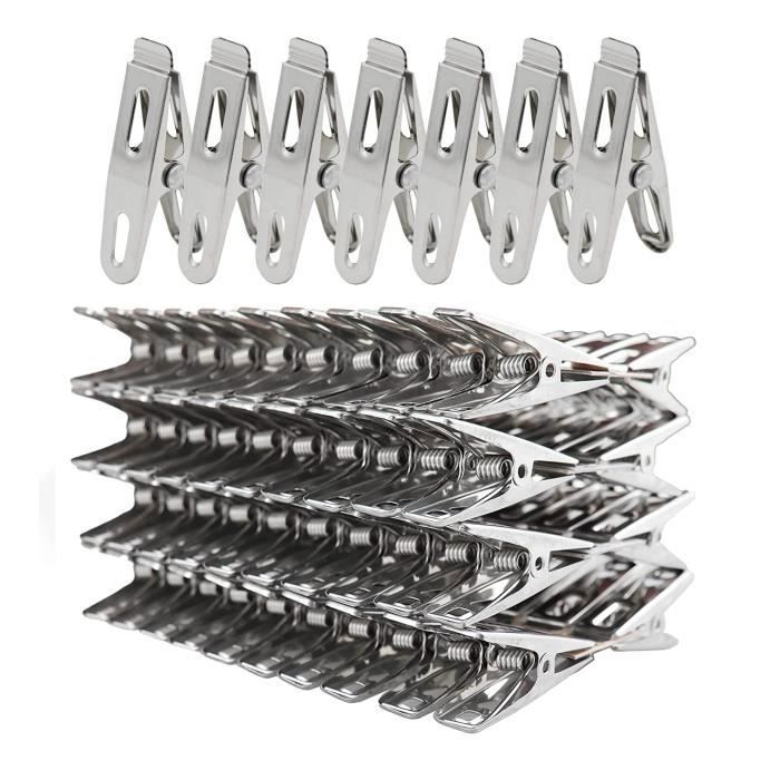 Épingles à Linge Métal - Pince a Linge Inox - Coupe Vent et Antirouille ...