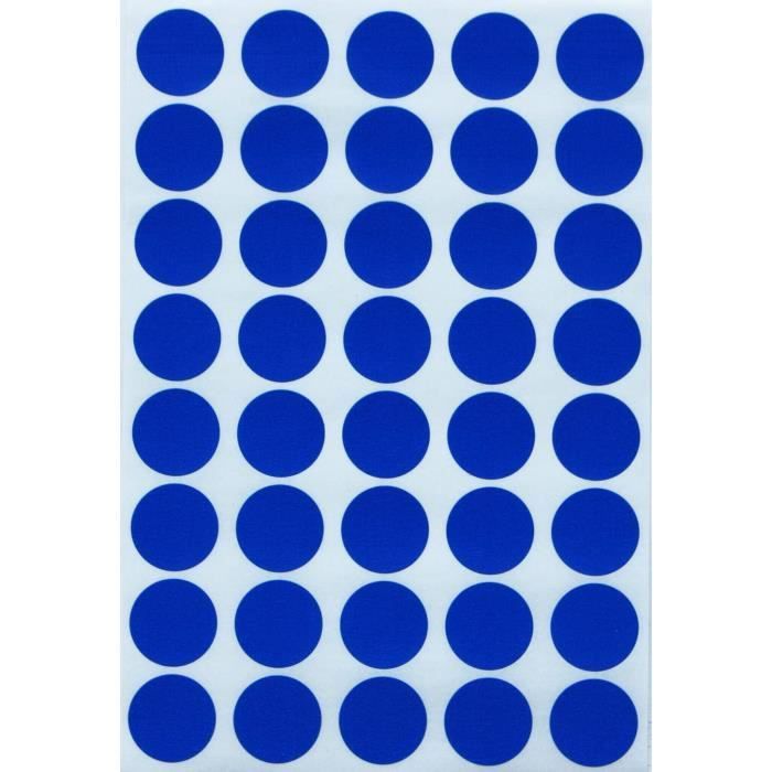 Étiquettes Autocollantes Gommettes - Environ 2cm (20mm) \u2013 Bleu ...