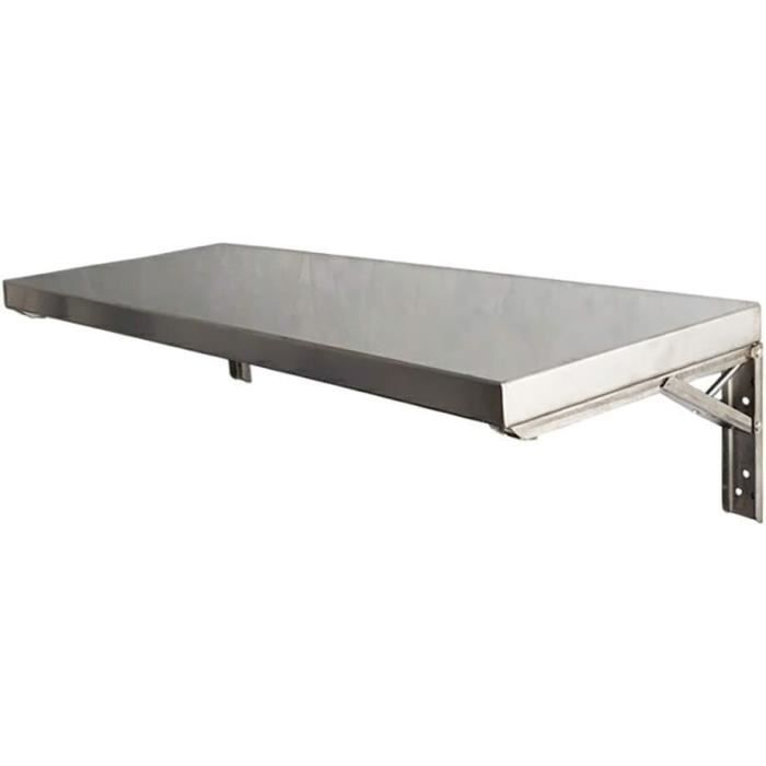 Table Murale Rabattable En Acier Inoxydable, Table De Cuisine, Table ...