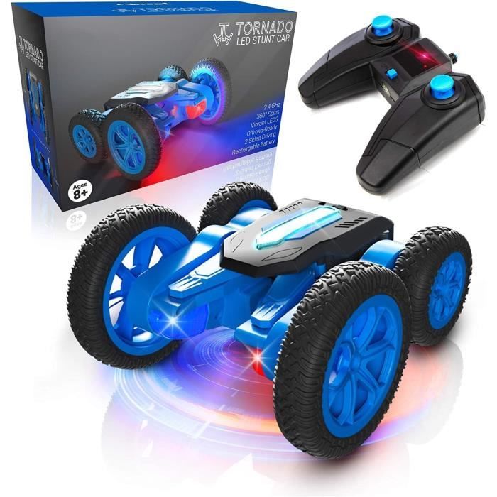 RC Voiture Télécommandée - 4WD Stunt Car avec Batterie Rechargeable, Rotation à 360 Degrés ...
