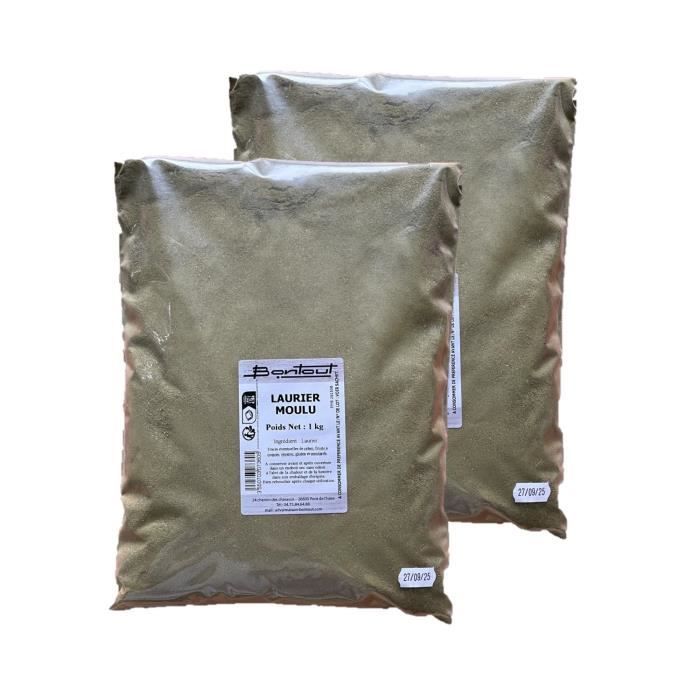Bontout - Lot 2x Laurier moulu - Sachet 1kg - Cdiscount Au quotidien