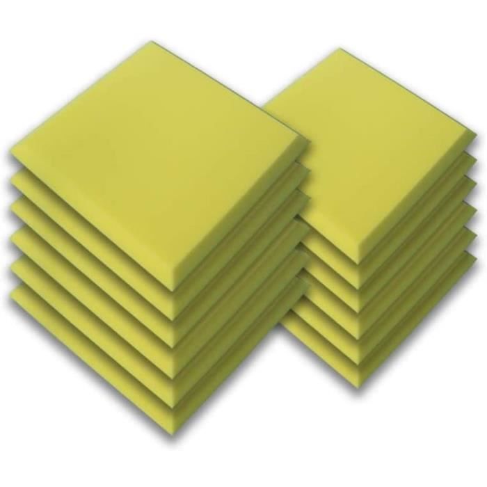 Lot de 12 Mousse acoustique à picots d'isolation phonique Pour studio d ...