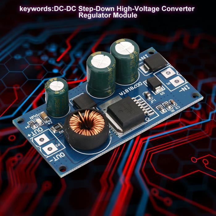 Cikonielf Module abaisseur Module d'alimentation haute tension abaisseur CC 2,1 A CC Entrée 10 ...