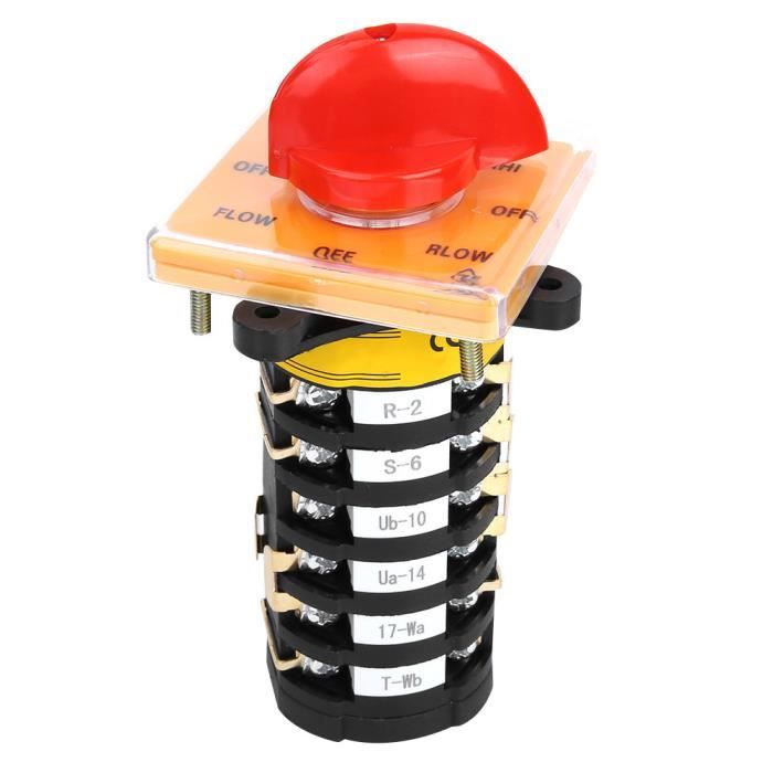 Cikonielf Inverseur rotatif T-16EXF64D-6 Sélecteur de commutateur ...