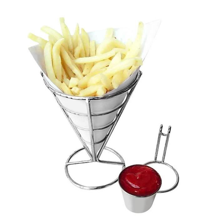 Présentoir à frites Plating French Fries Stand Buffet Cone Snacks ...