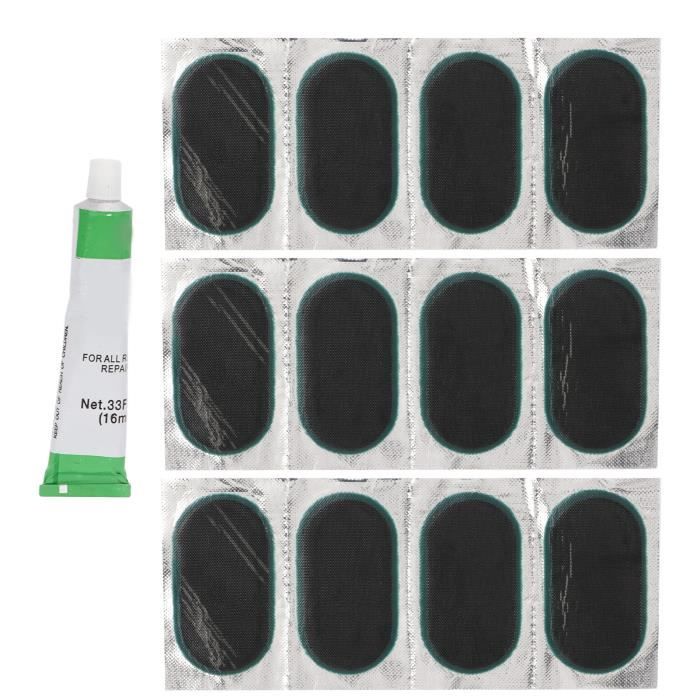 Drfeify Patch de pneu de vélo ovale Patch de pneu de vélo en caoutchouc ...