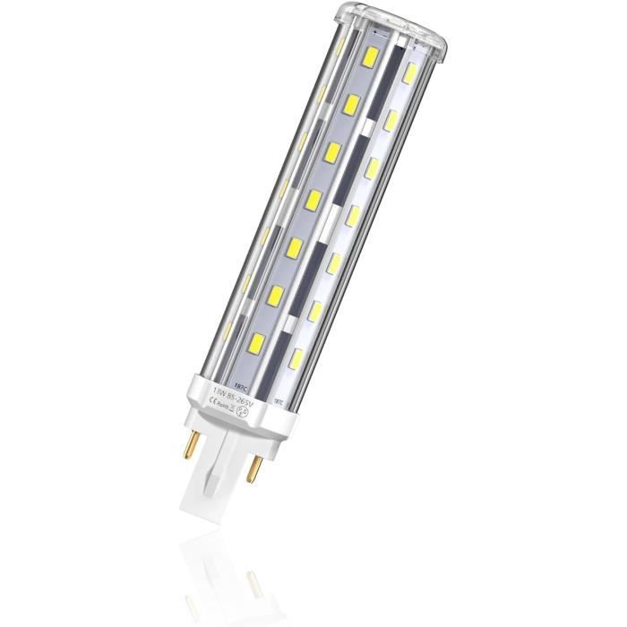 13W G24 Plc Ampoule Blanc Froid 6000K 360 Degrés Universel G24D G24Q De 2 Broches 4 Broches Base ...