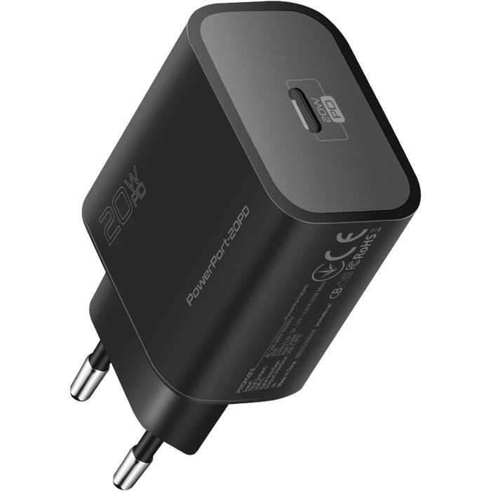 Powerport-20Pd, Chargeur Mural Usb-C Power Delivery, Adaptateur Secteur ...