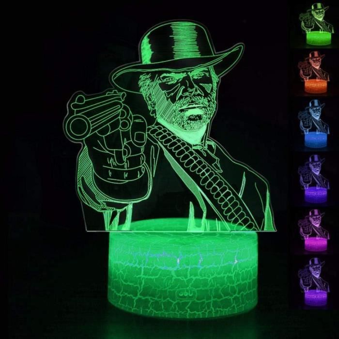 Design Créatif 3D Night Light Game Red Dead Redemption 2 Arthur Morgan ...