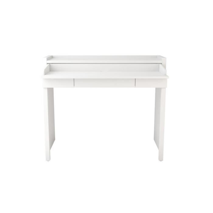 Console bureau extensible Sixteen Mel - Woodman Blanc - Cdiscount Maison