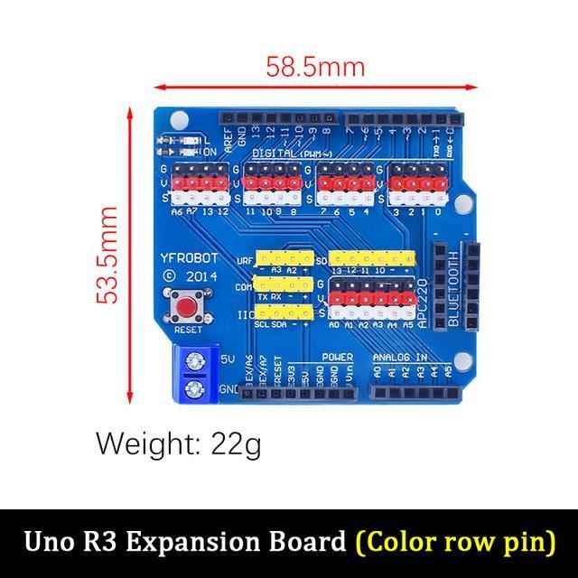 Circuits intégrés,B--Carte D'extension De Capteur V5, Pour Arduino Uno ...