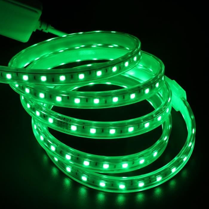 BANDE LED,green-US Plug-10m--Bande Diode lumineuse'extérieur, Flexible ...