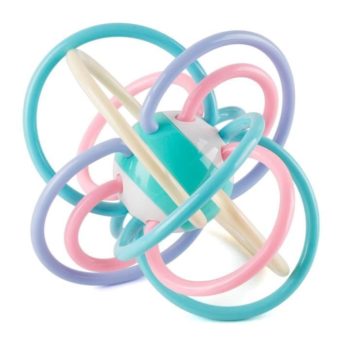 HOCHET,teether 5--Balle de dessin animé pour enfants, jouet Mobile doux ...