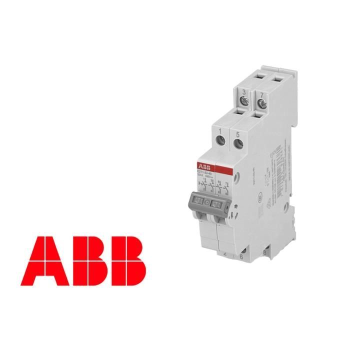 Interrupteur Modulaire - ABB - E211-32-40 - 4 pôles - 32A - 230V-400V - Cdiscount Bricolage