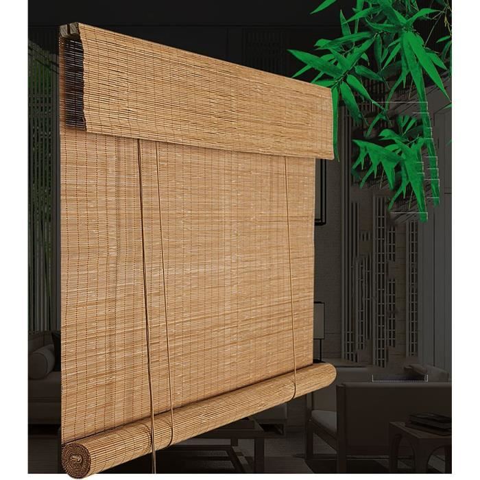 Store Enrouleur Bambou Naturel,Store Fenetre Occultant,60% Filtrage ...