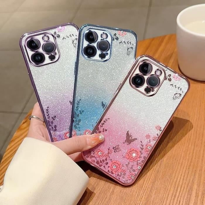 Nadoli Bling Diamant Coque Pour Samsung Galaxy A33 5G,Élégant Fleur ...