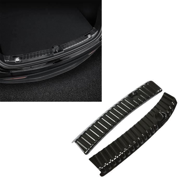 Progrès-Protection de seuil de pare-chocs arrière Lot de 2 protections de seuil de coffre en ...