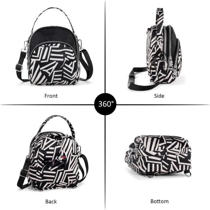 Femmes Mini Sacoche Sac À Bandoulière Pochette De Nylon Wasserdicht Sac ...