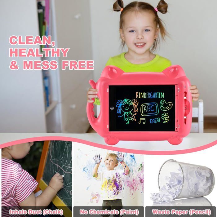 Ardoise Magique Lcd,Pincat Tablette Dessin Enfant 12 Pouces Tablette D ...