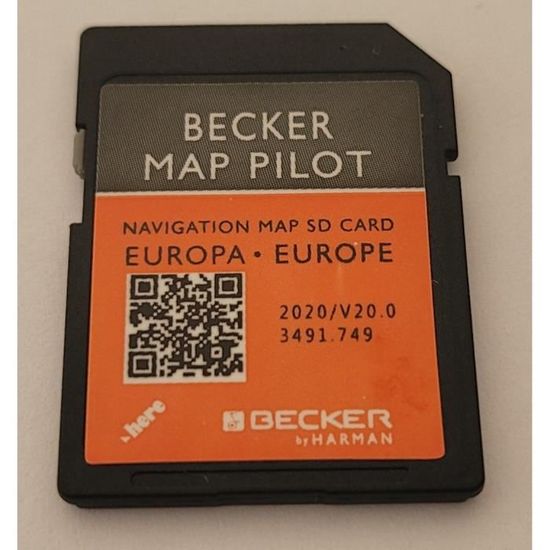 Carte SD GPS Mercedes Becker Map Pilot - Europe v20 2020 - (M054, M075 ...