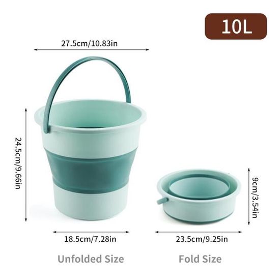 Outillage de camping,Cuve à linge pliable,seau propre pour le tourisme en plein air,seau de ...