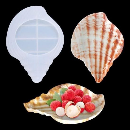 Moule resine epoxy,Plateau Résine Moules Coquille Plateau Silicone ...