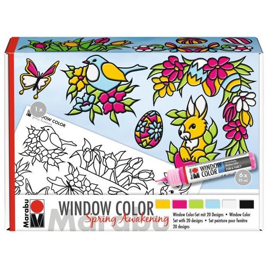 Kit Marabu Window Color « Spring Awakening » - Cdiscount Maison
