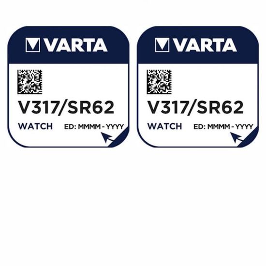 Varta 2 Piles oxyde argent V317 SR62 SR516SW 317 1,55V ( Accessoire ...