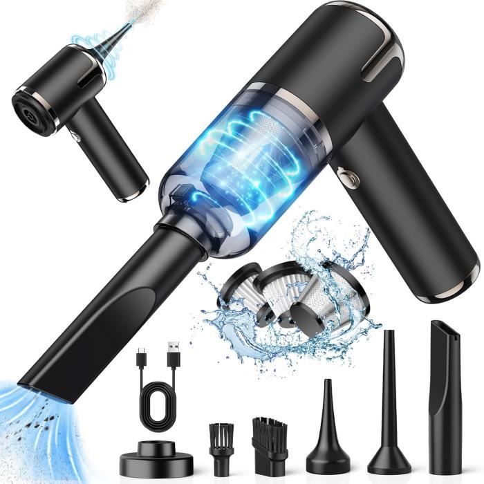 Aspirateur à main sans fil 3 en 1, mini aspirateur de voiture, 7000 PA ...