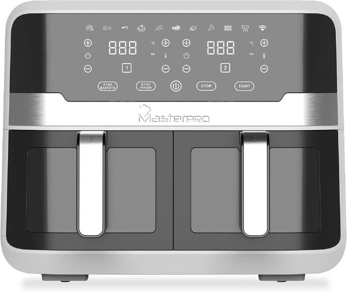 Rocket Duo 900 - Friteuse double 9 litres 2400w - Contrôle de la durée ...