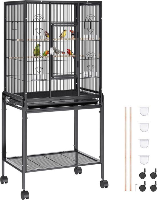 VOLIERE - CAGE OISEAU-61x43x137 cm Cage Oiseau 61x43x137 cm Grande Cage ...