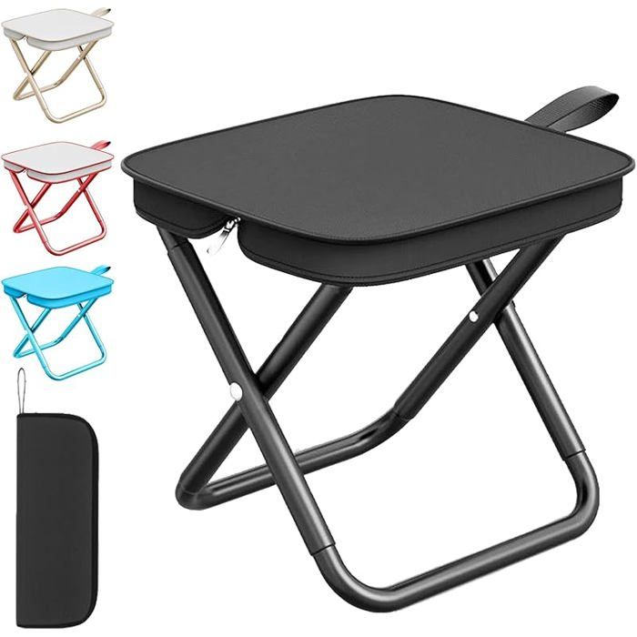 Tabouret Pliant Portable,28 CM Tabouret Pliable, Chaise Pliante pour ...